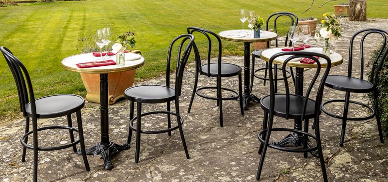 Verhuur van materiaal tafelideen Genieten op het terras - Options